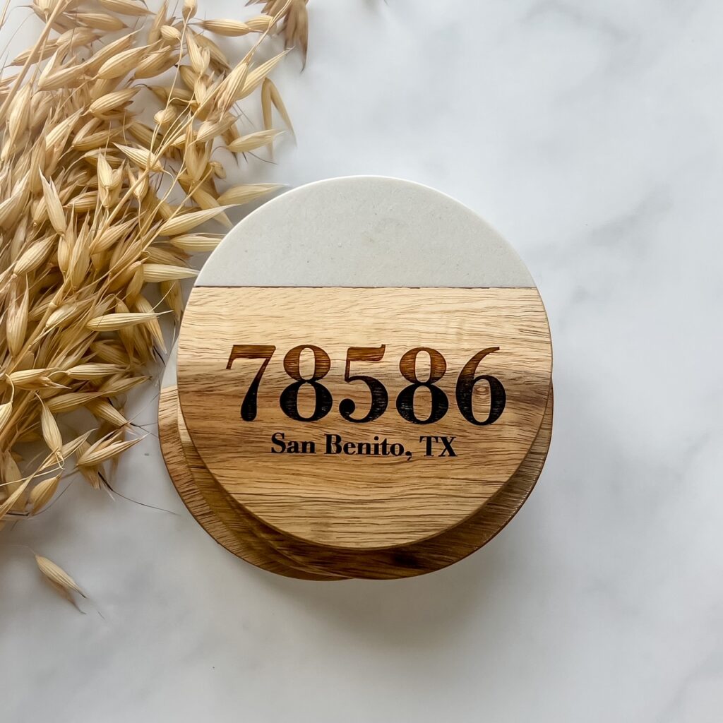 Round Marbled Coasters - Custom Marble Coasters